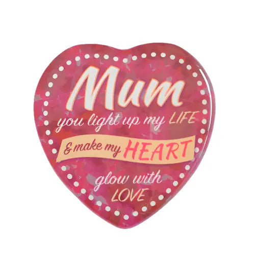 Mum Light Up Heart Magnet – Yakedas Party and Giftware