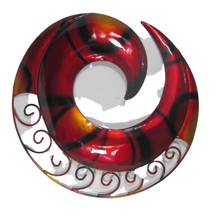 Koru – Red -Metal Wall Hanging – Yakedas Party and Giftware